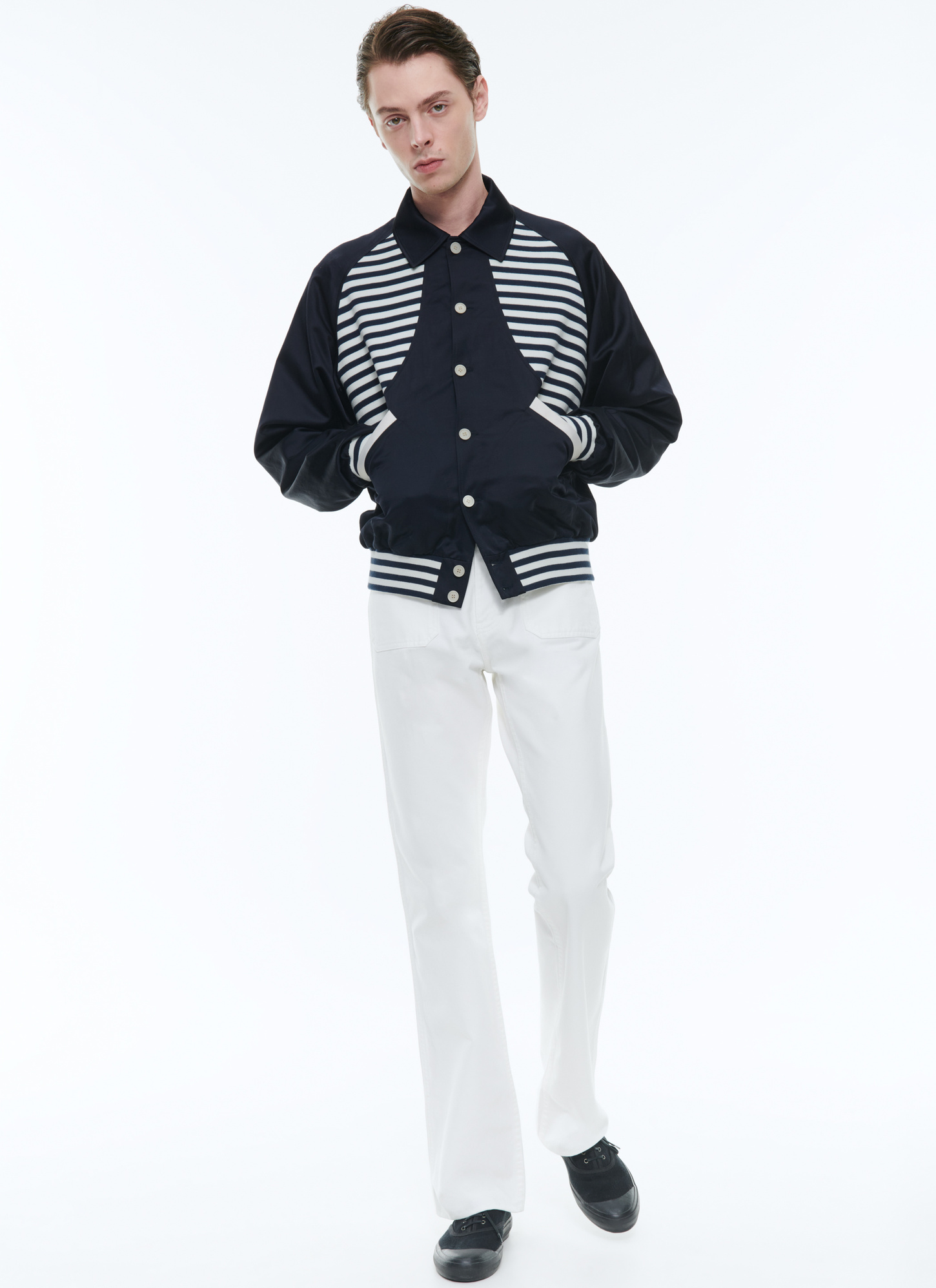 Navy Blue Jacket for Men - Fursac - M3DOPE-DM09-D030