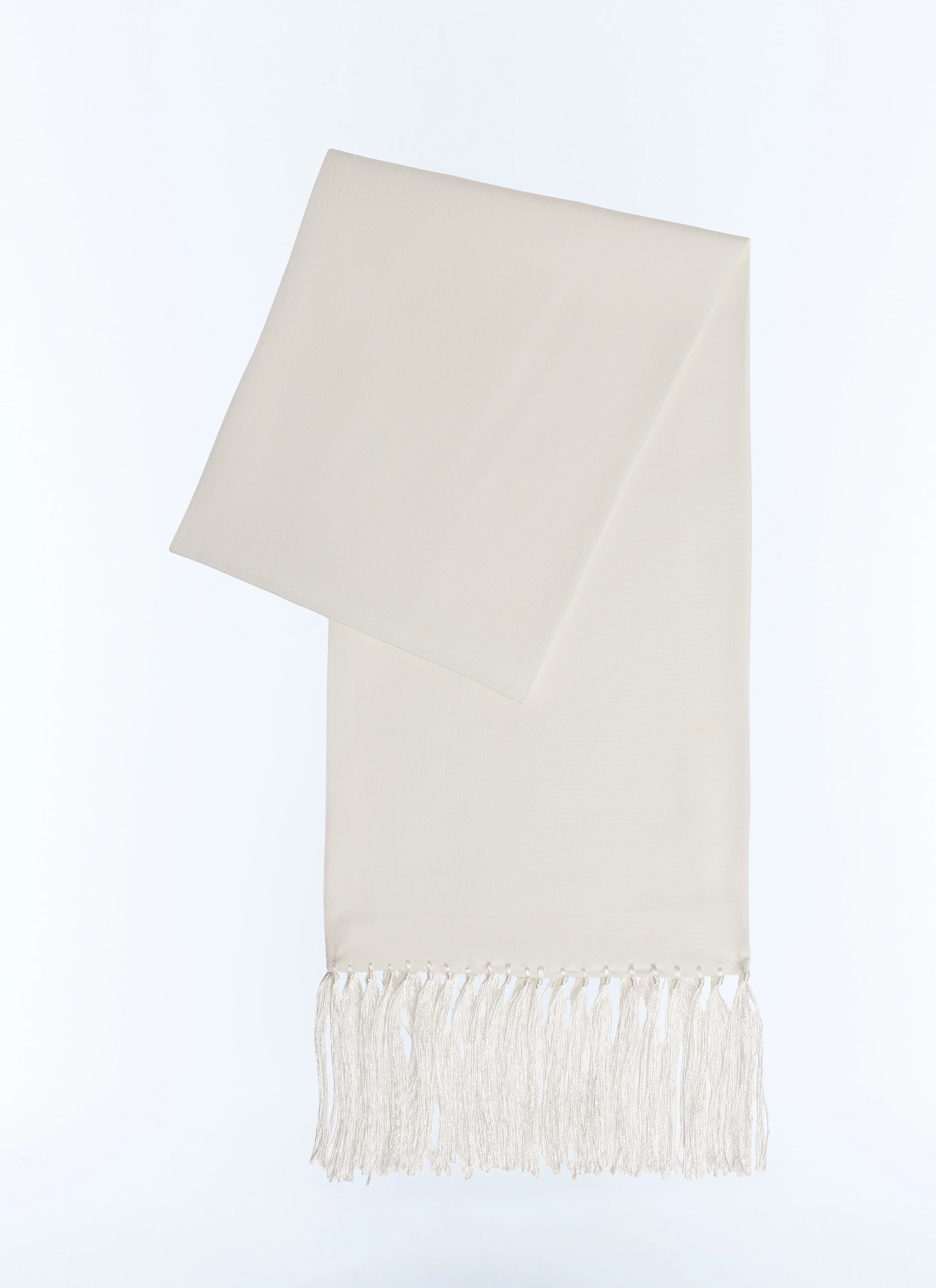 White scarf D2GOUL-GR49-A001 - Men's silk scarf
