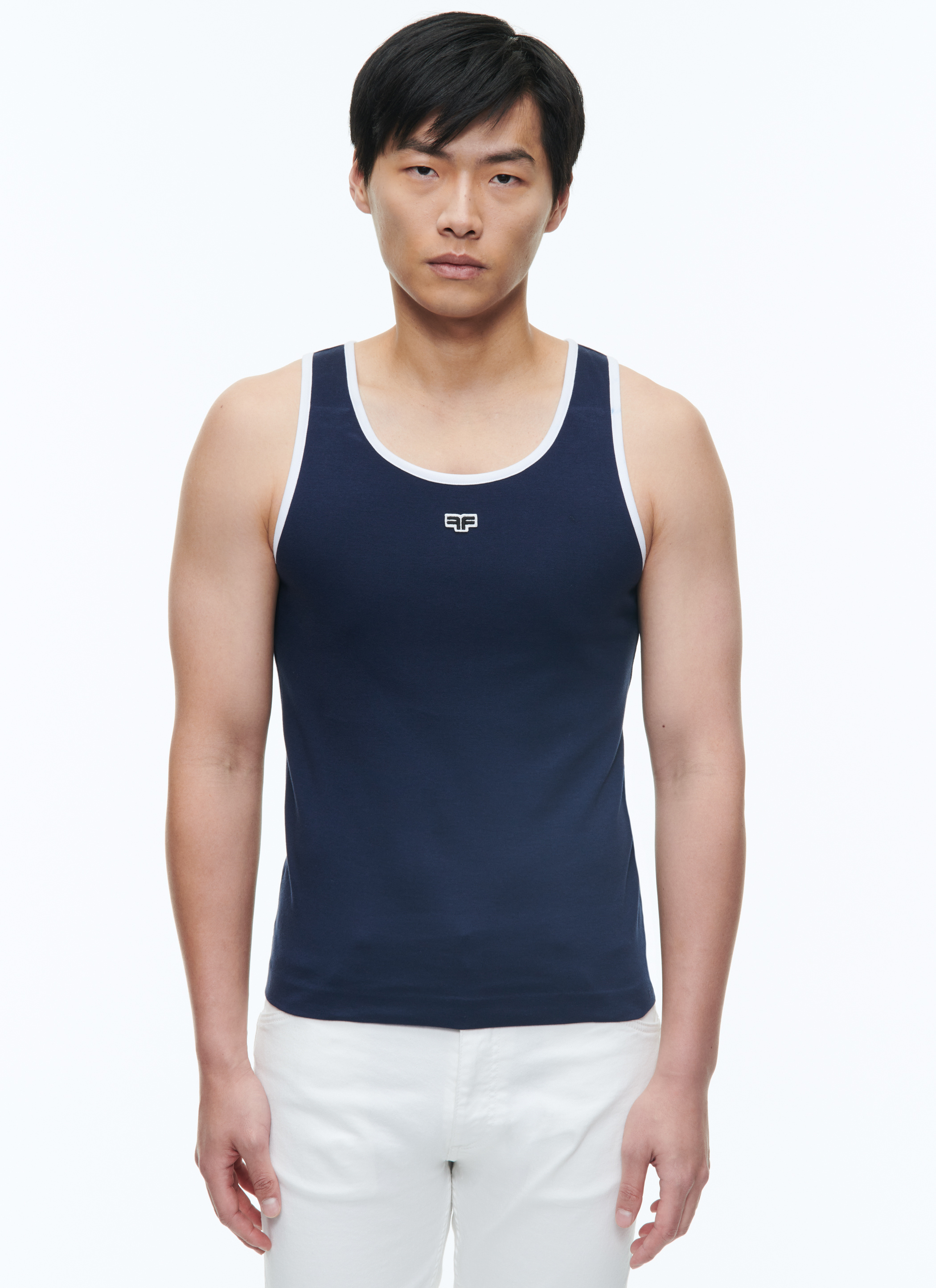 Navy Blue T-Shirt for Men - Fursac - J2DEDD-DJ16-D030