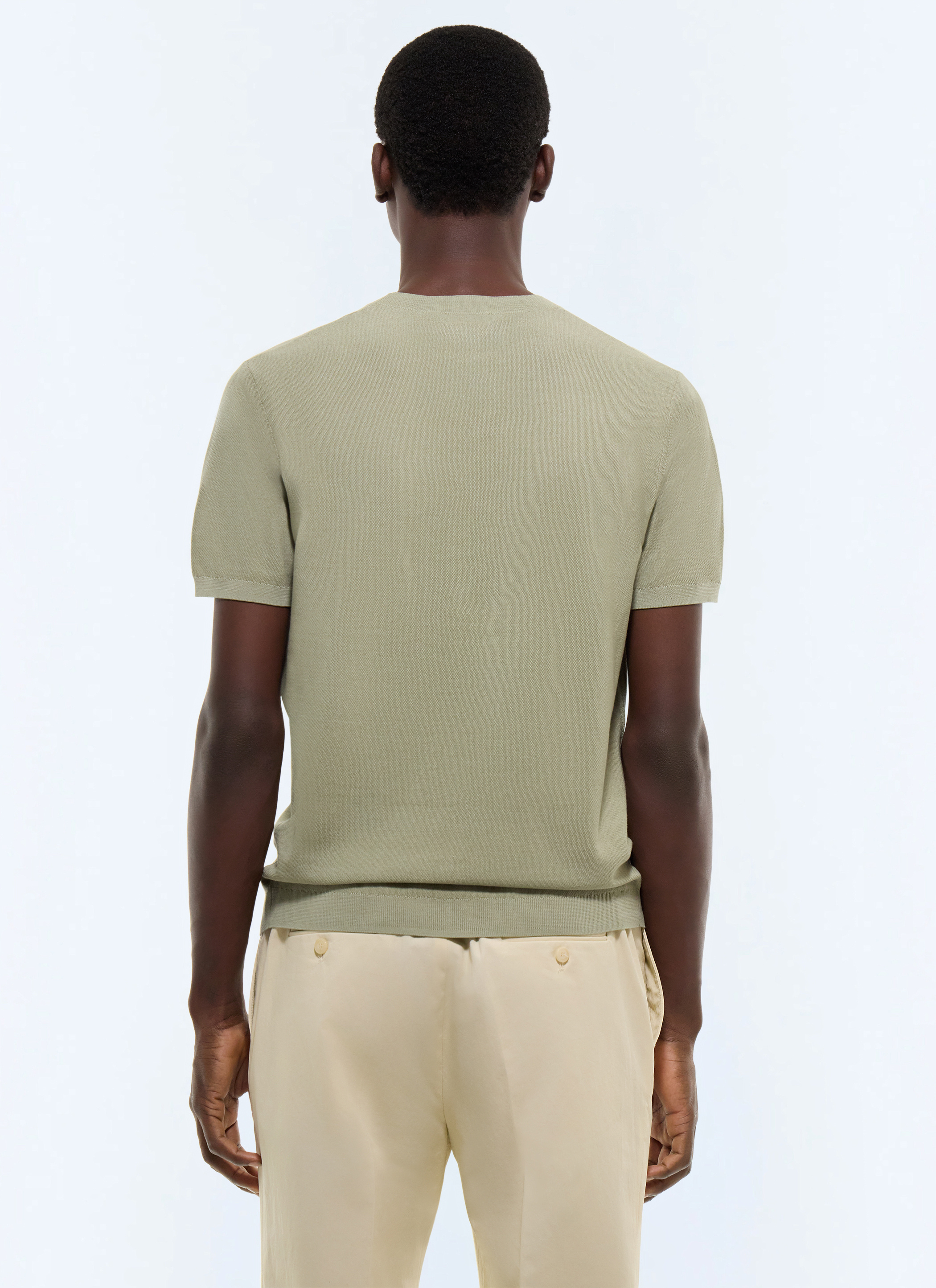 Sage green t-shirts t-shirt A2SATI-JA21-H005 - Men's t-shirt