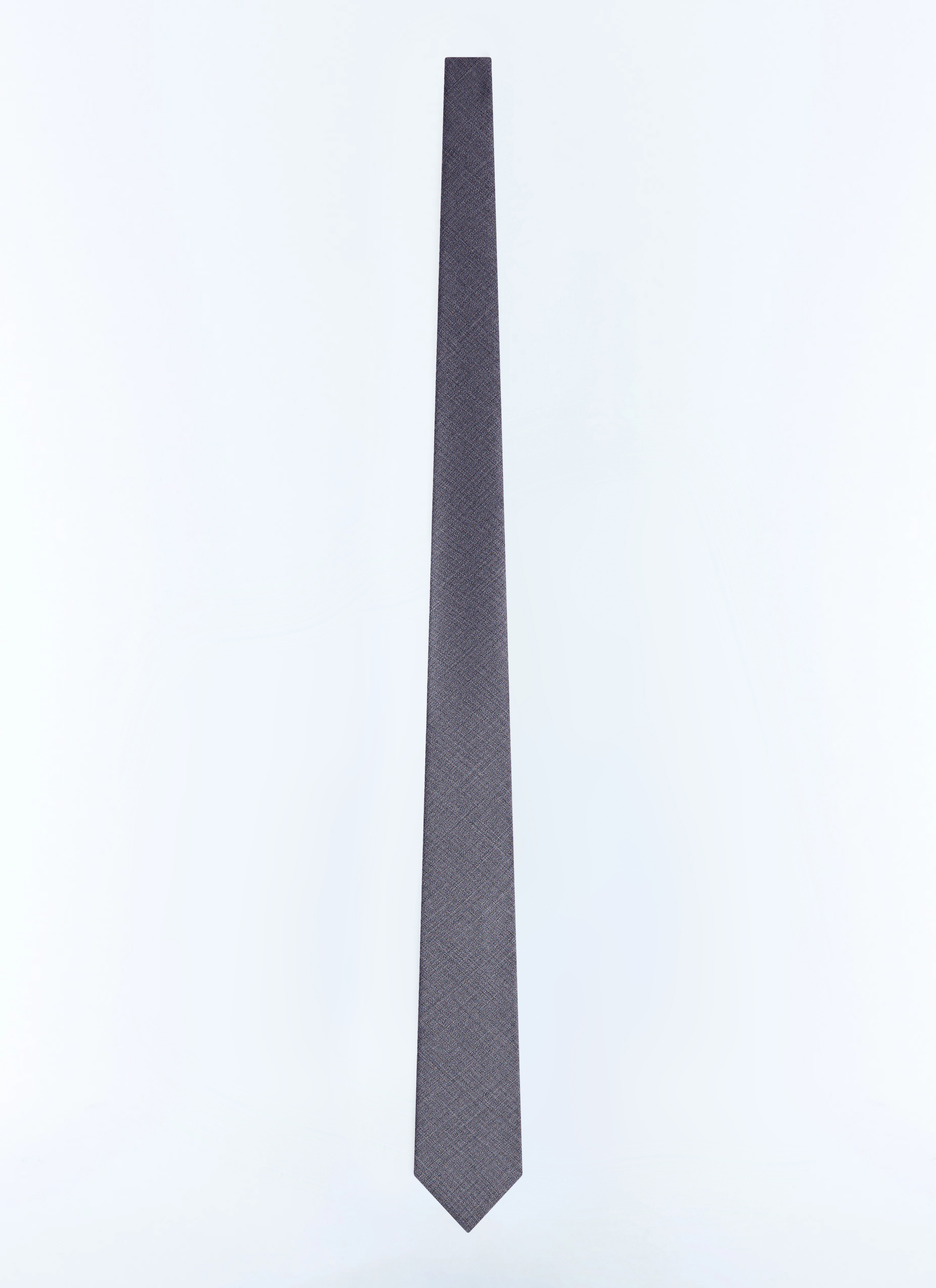 Charcoal grey plain ties tie F2OTIE-GR48-B022 - Men's tie