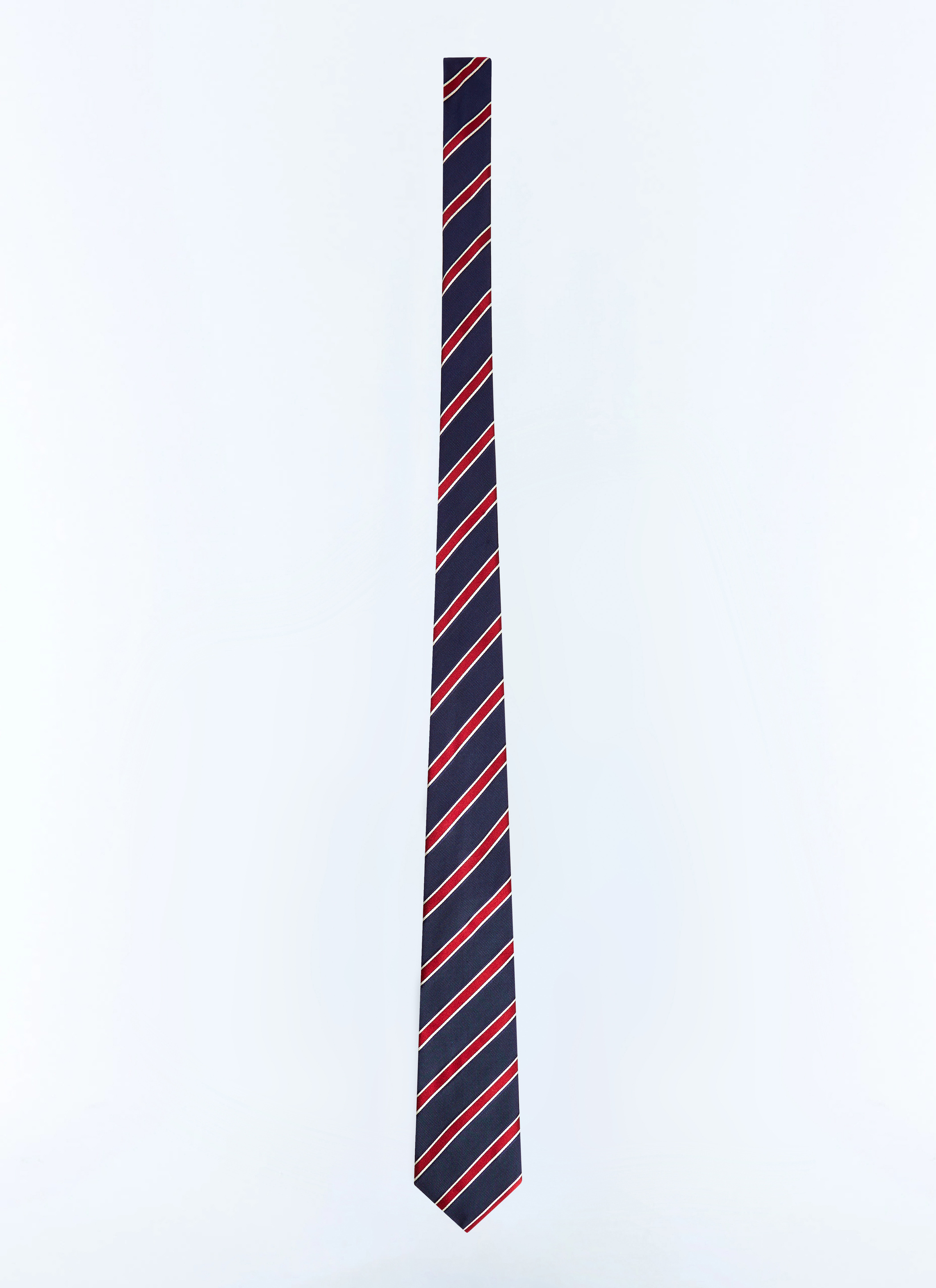 Navy blue - 3-line club stripes fancy ties tie F2OTIE-GR31-D030 - Men's ...