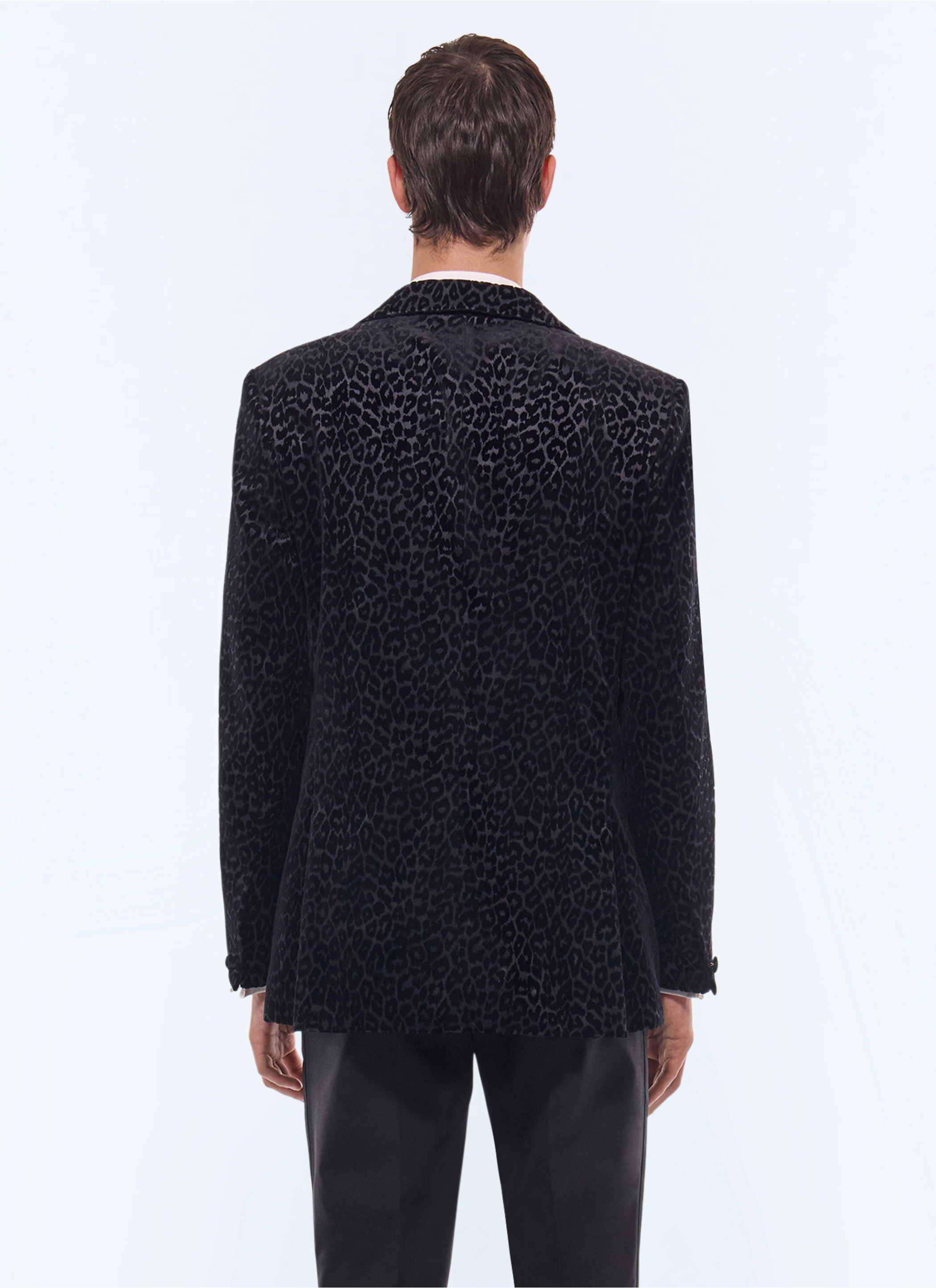 Black - Leopard print tuxedo V3JOTA-EV12-B020 - Men's tuxedo